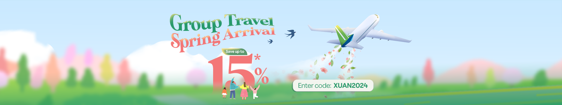 Group Travel, Spring Arrival - Bamboo Airways